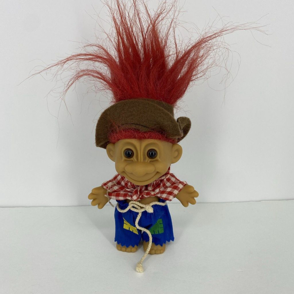 Russ | Toys | 98s Russ Berrie Hillbilly Hobo Red Hair Troll Figure 5 ...